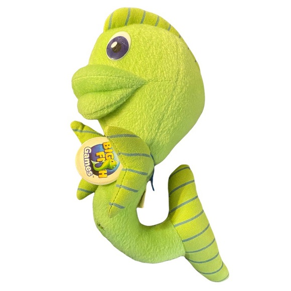 Big Fish Games | Toys | Vintage Big Fish Games 20 Plush 10 Tall Green ...